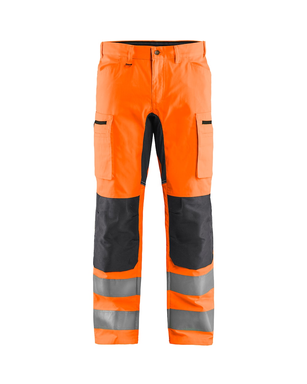 Blaklader Hi-Vis Trousers with Stretch 1585 - Hi-Vis Orange/Mid Grey ...