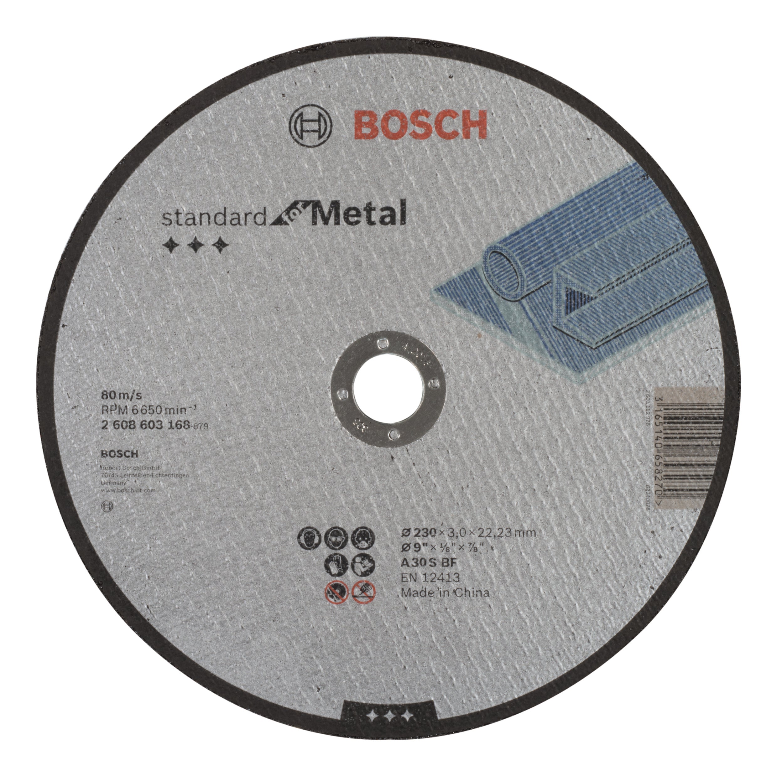 Bosch Professional Metal Cutting Disc - Straight, Standard A 30 S BF ...