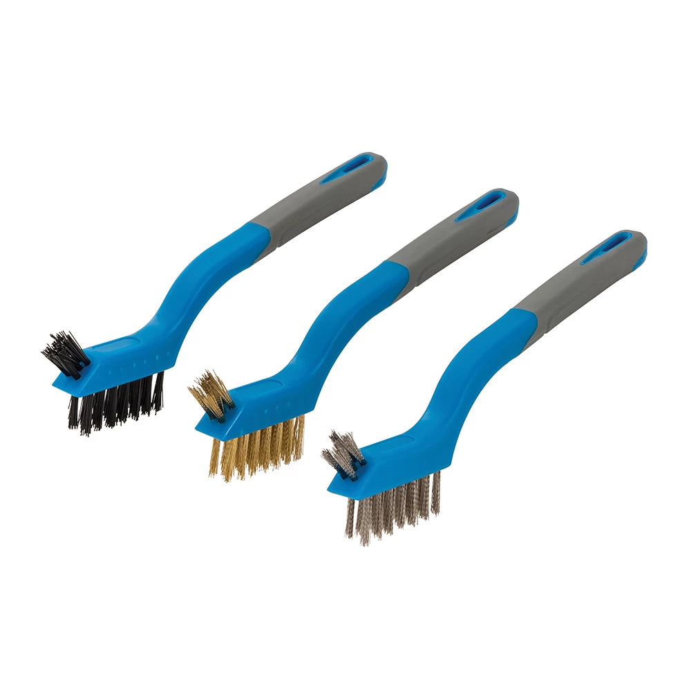 Silverline Mini Wire Brush Set 3Pce – GS Workwear