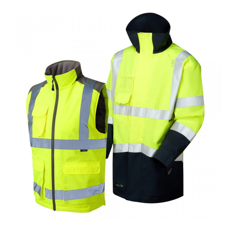 Leo Workwear CLOVELLY + TORRINGTON Leo 3-in-1 Anorak + Bodywarmer – GS ...