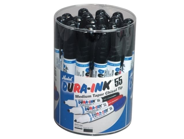 Markal DURA-INK® 55 Medium Taper Marker Black (Tub 20) – GS Workwear