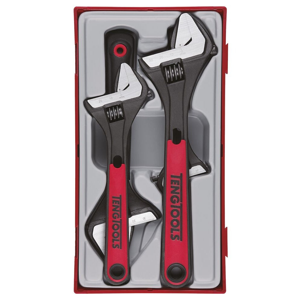 Teng Tools Adjustable Wrench Set TT1 4 Pieces – GS Workwear