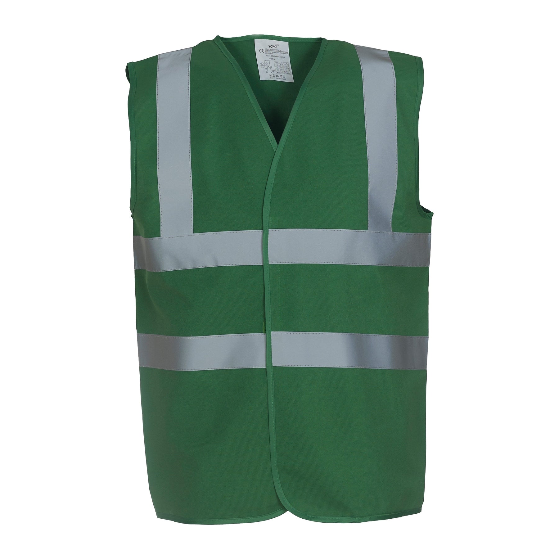 Yoko Hi-Vis 2-Band-And-Braces Waistcoat - Paramedic Green – GS Workwear